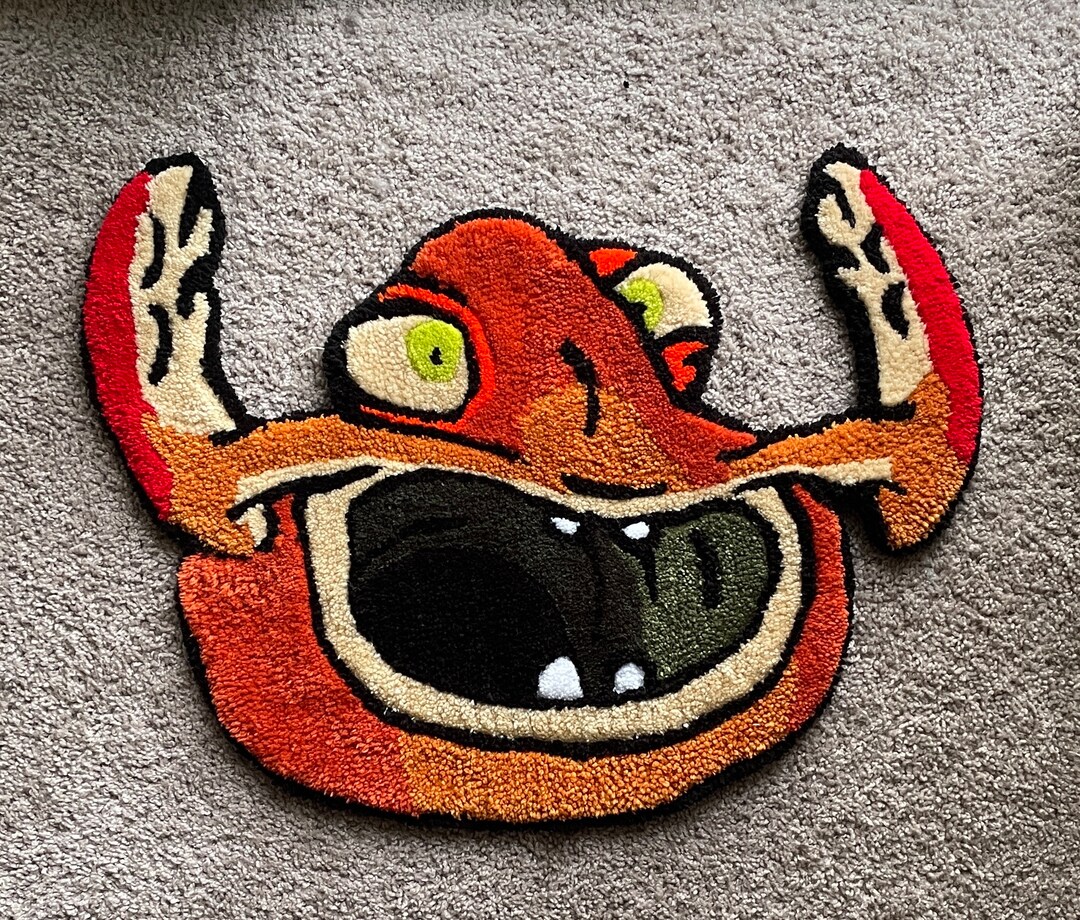 Garbage Goober Rick and Morty Rug 100% Handmade - Etsy