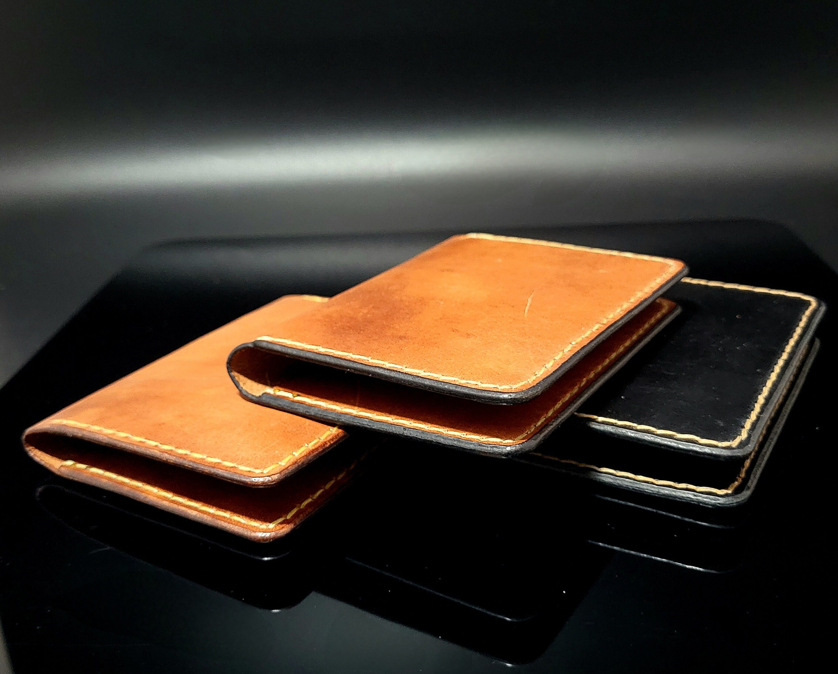 Handmade Leather Card Wallet Bifold - Etsy