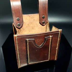 Hand-stitched Leather Shotgun Shell Box Holder 12G - Etsy