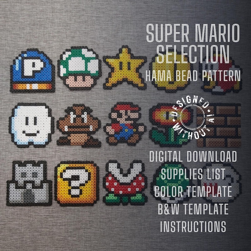 Mario Hama Beads - Etsy UK