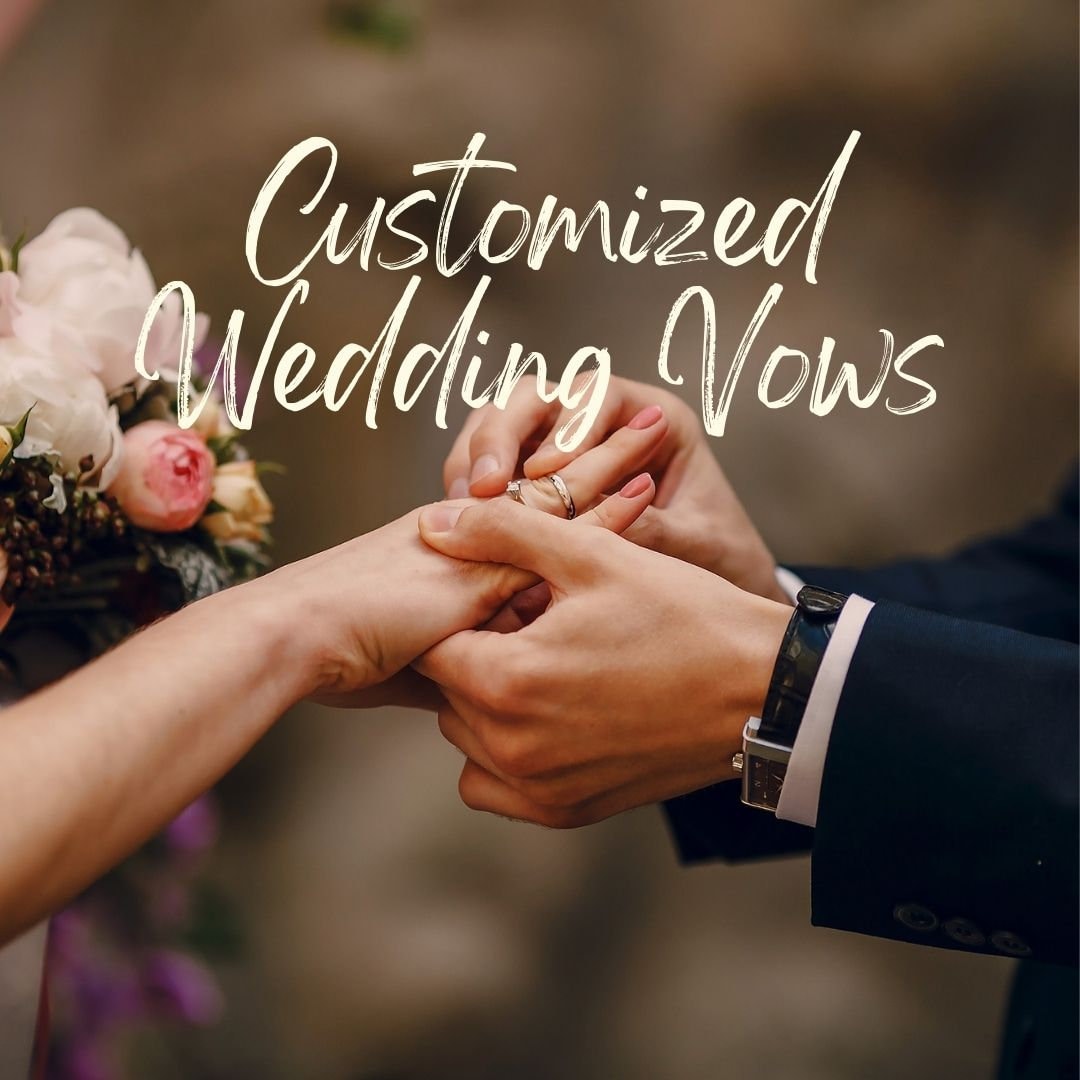 Custom Wedding Vows - Etsy