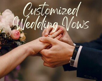 Custom Wedding Vows - Etsy