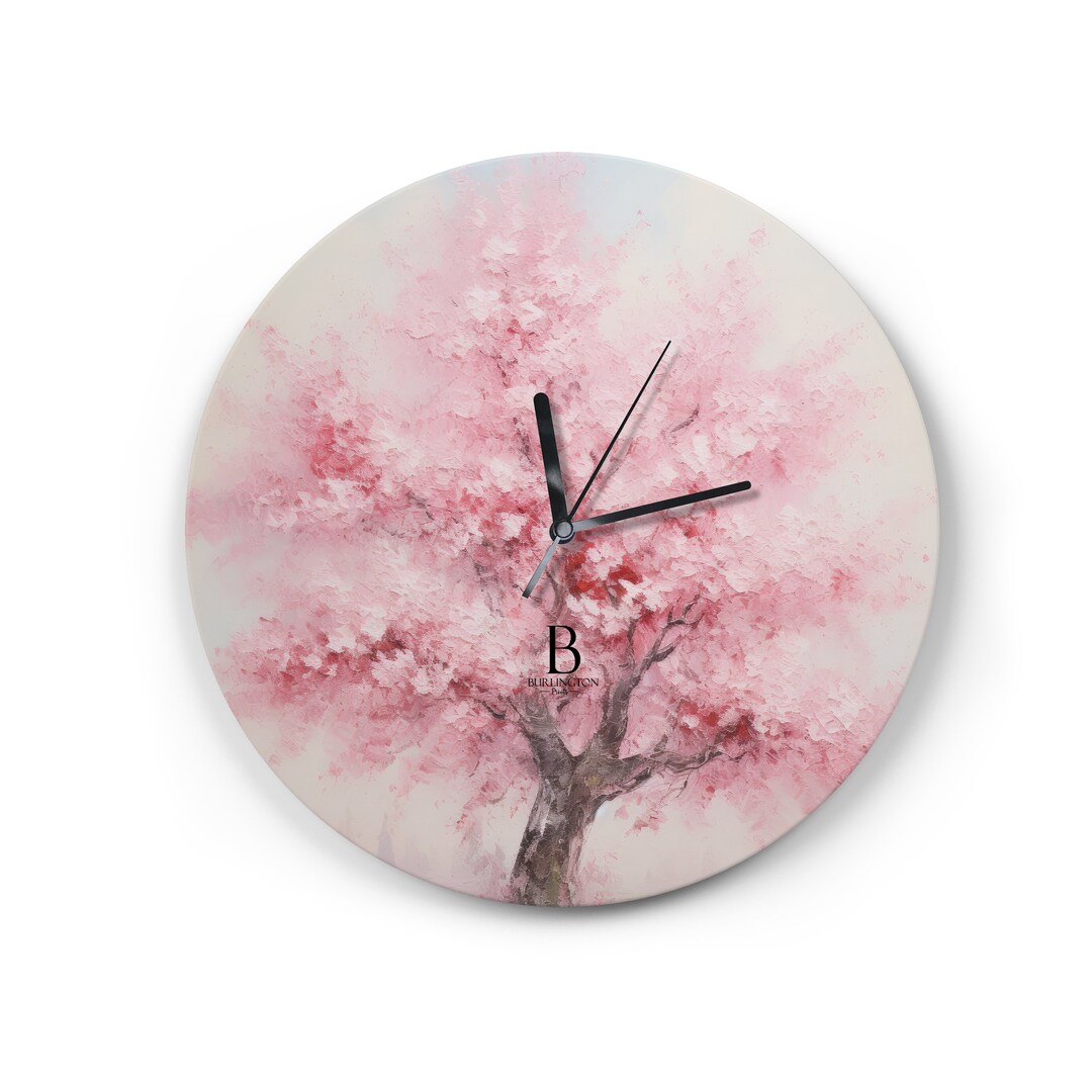Clock With Design Options Nature Theme Wall Clock Unique Wall Clock ...