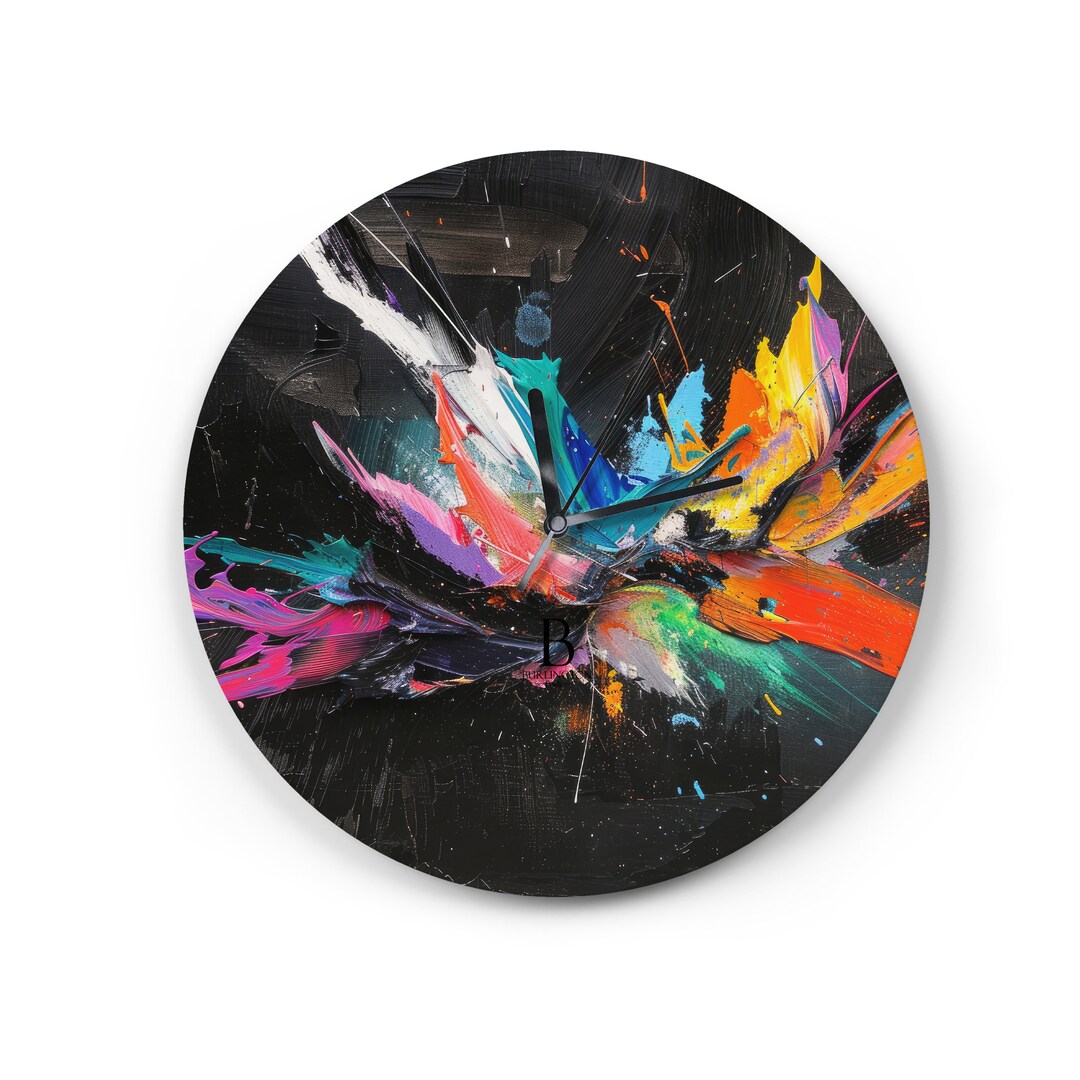 Abstract Clock With Design Options Abstract Wall Clock Unique Wall ...