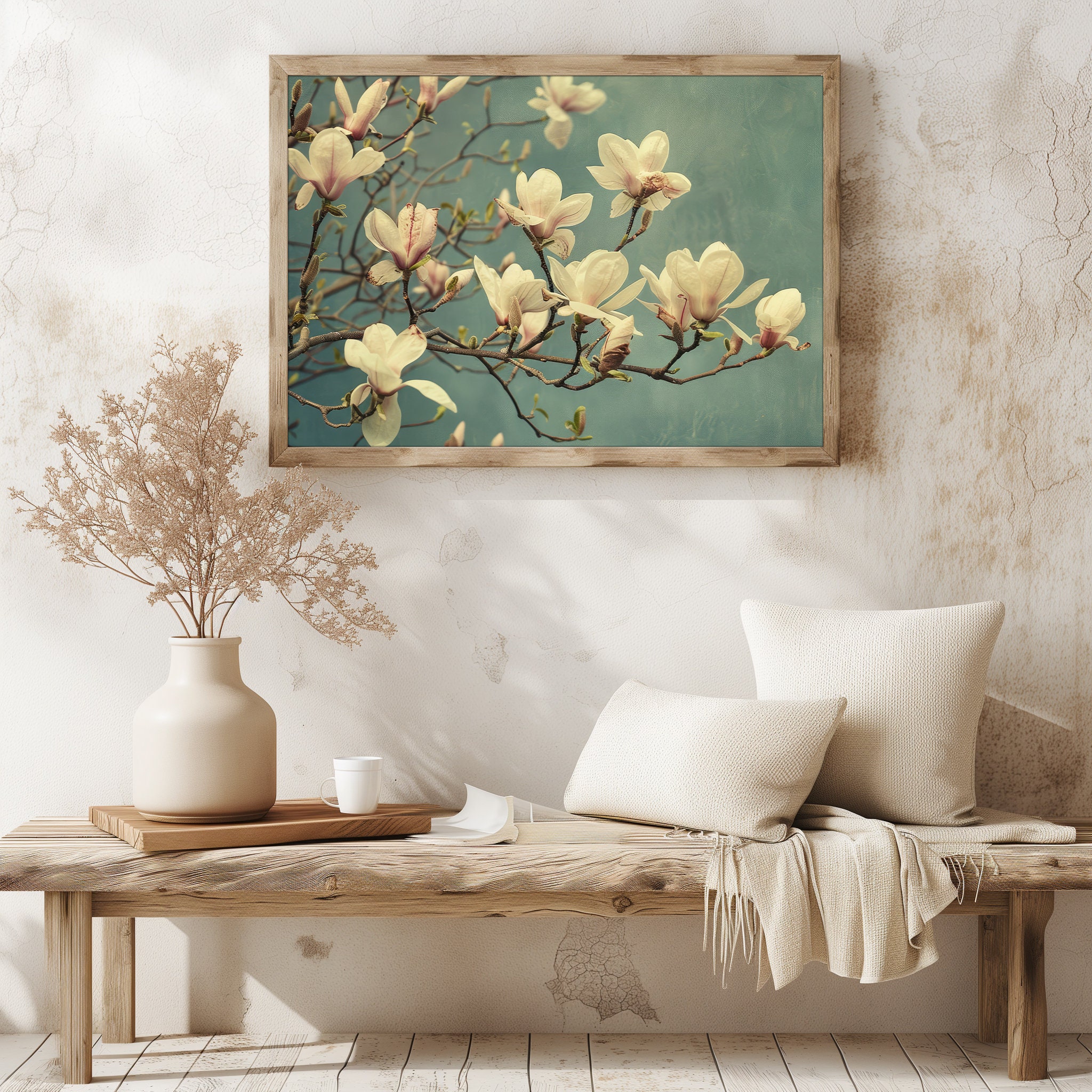 Magnolia Tree Branch Printable Wall Art Magnolia Tree Digital Print ...