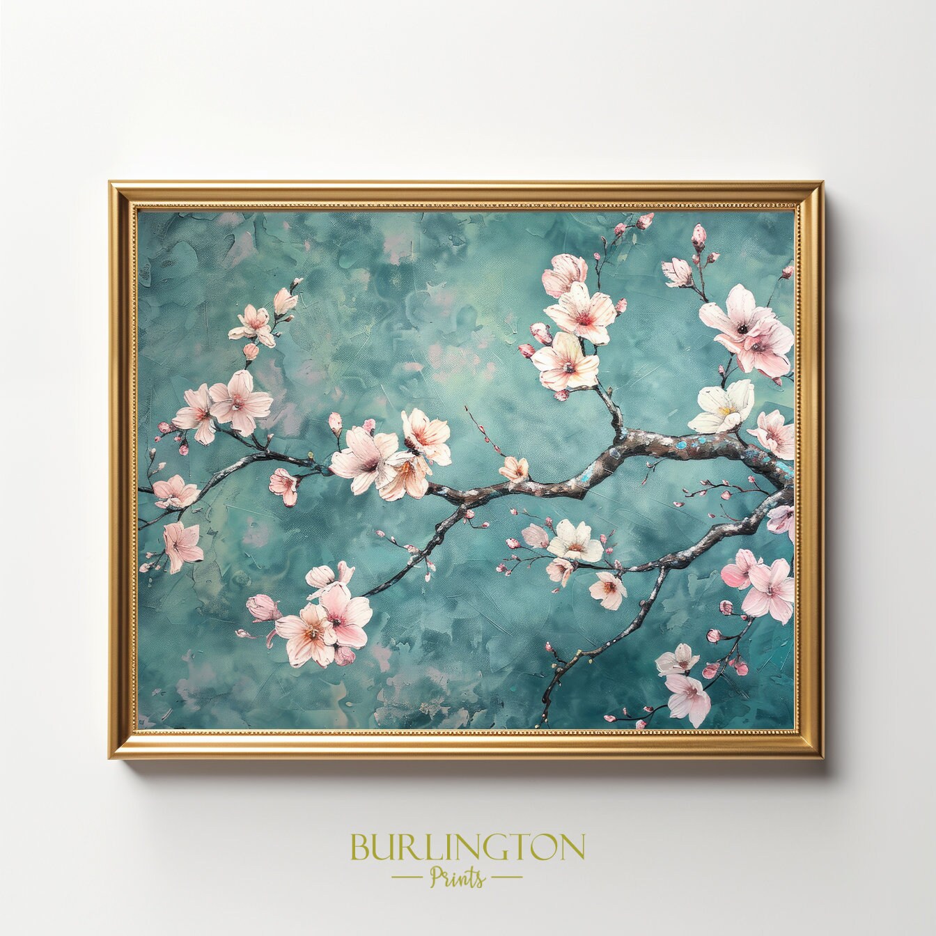 Almond Blossom Branch Printable Wall Art Almond Blossom Digital Print ...