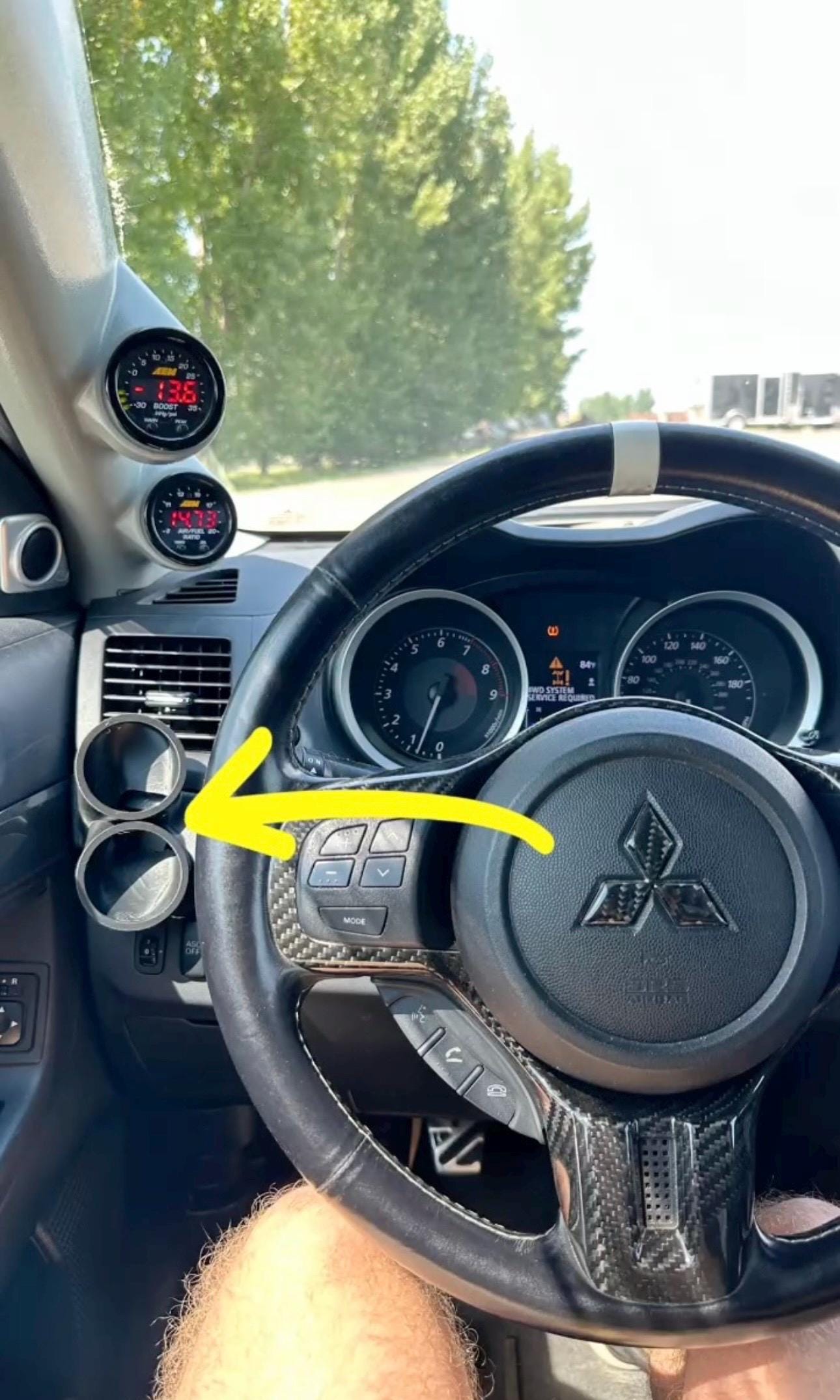 Evo 10 Double 52mm Dash Trim Gauge Pod LHD for AEM X-series Only - Etsy