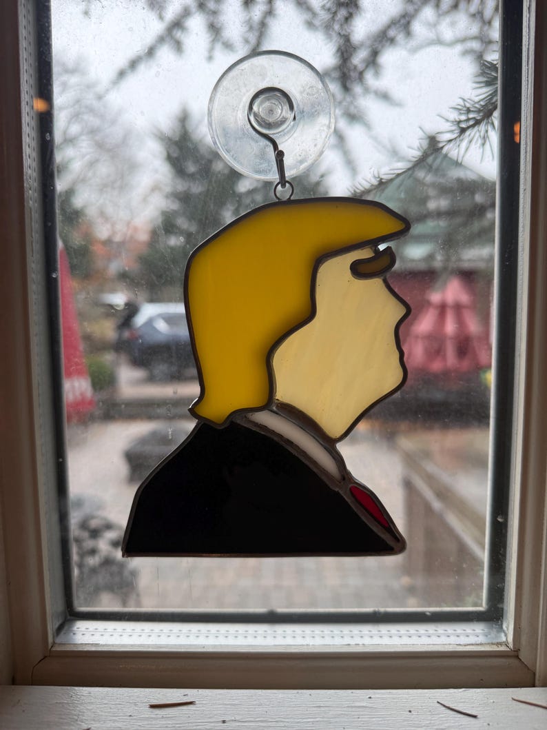 Stained Glass Donald Trump - Etsy