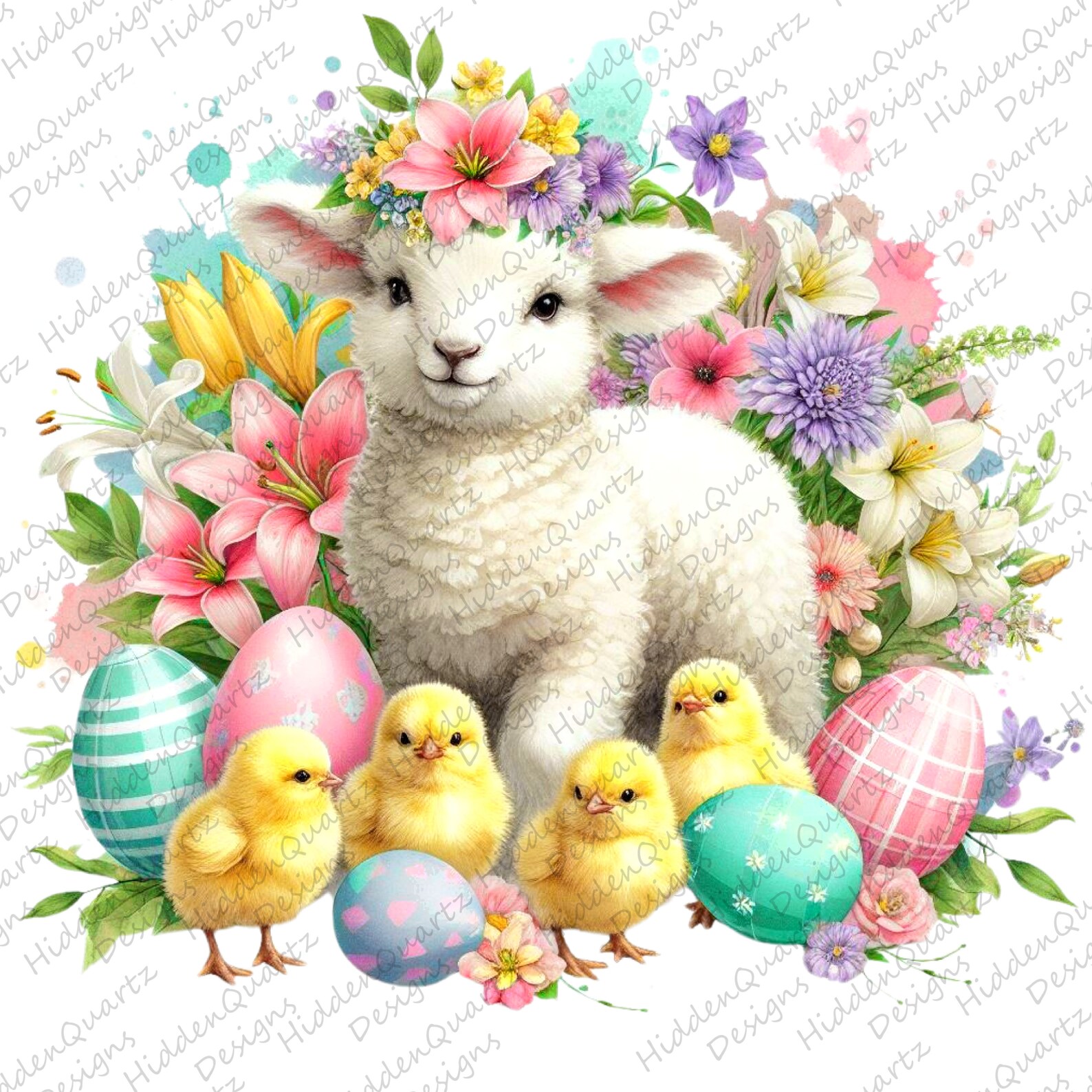 Easter Lamb PNG, Easter Sublimation Designs, Lamb Clip Art, Easter ...