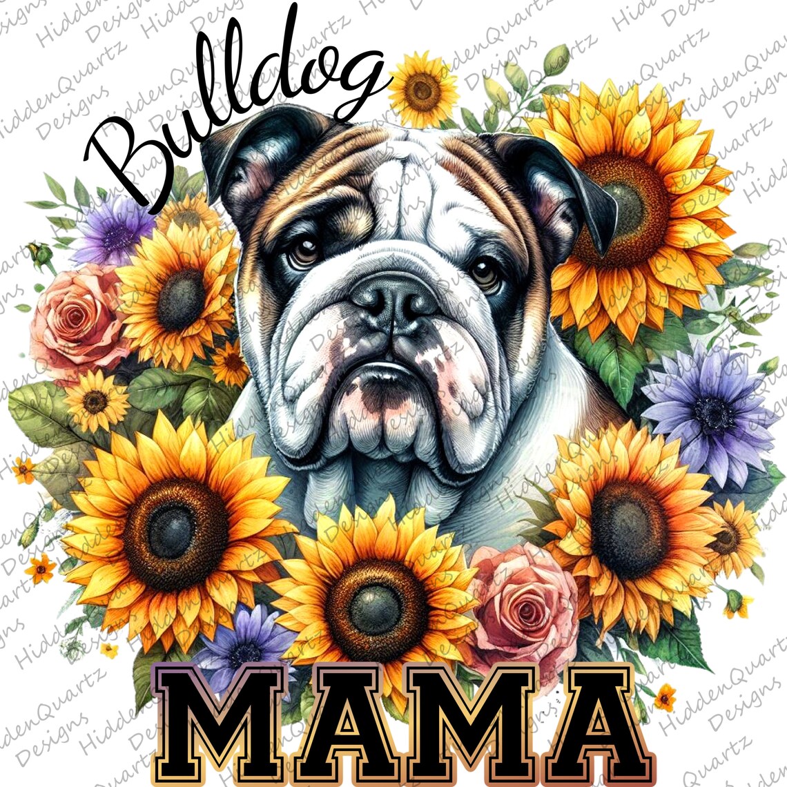 Bulldog Mama PNG, Bulldog Sublimation Designs, Bulldog Digital Design ...