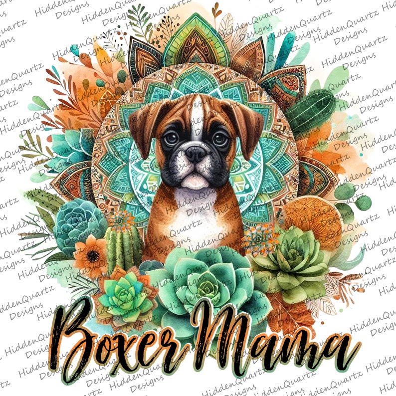 Boxer Mama PNG, Boxer Sublimation Designs, Boxer Dog Digital Design ...