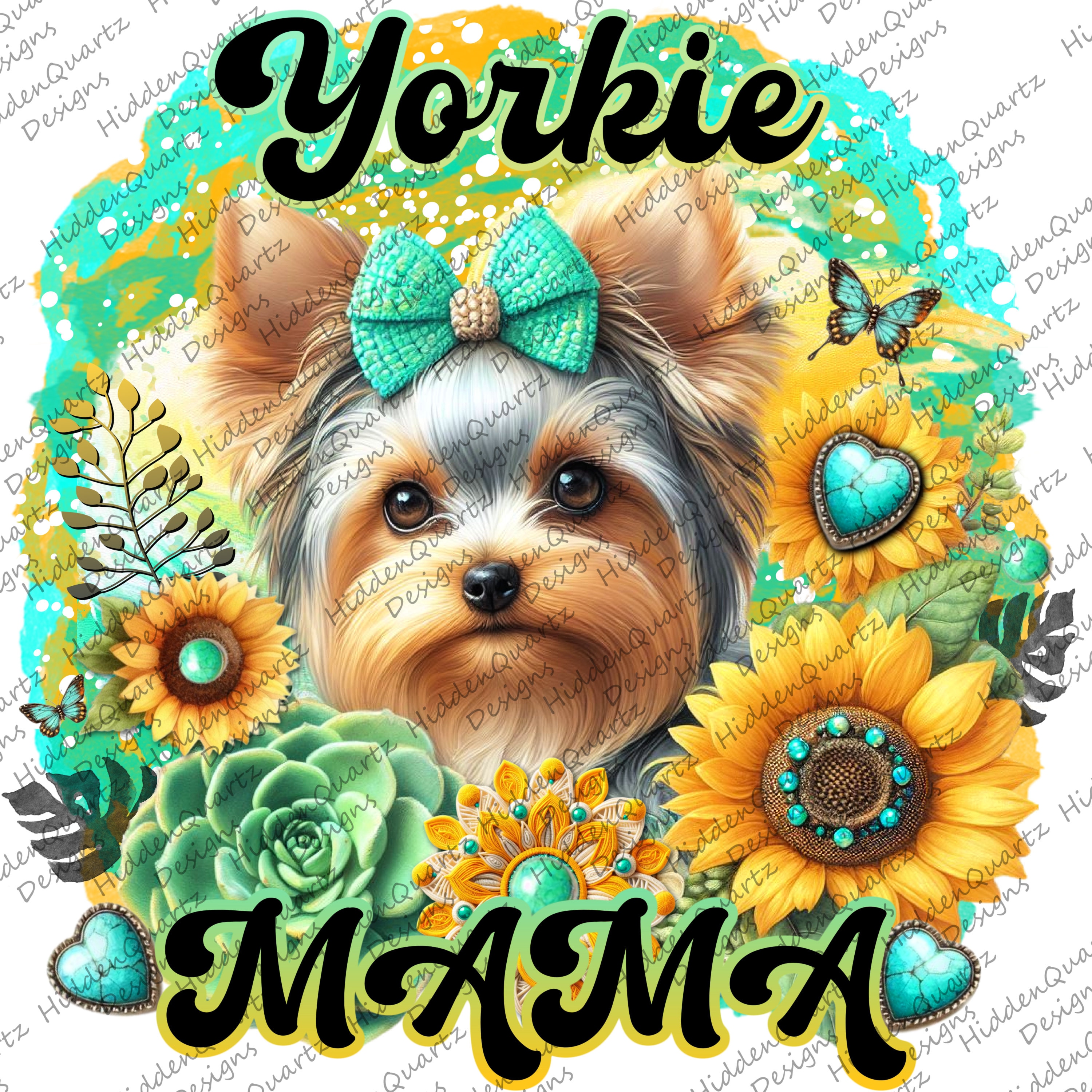 Yorkie Mama PNG, Yorkie Sublimation Designs, Yorkie Dog Digital Design ...