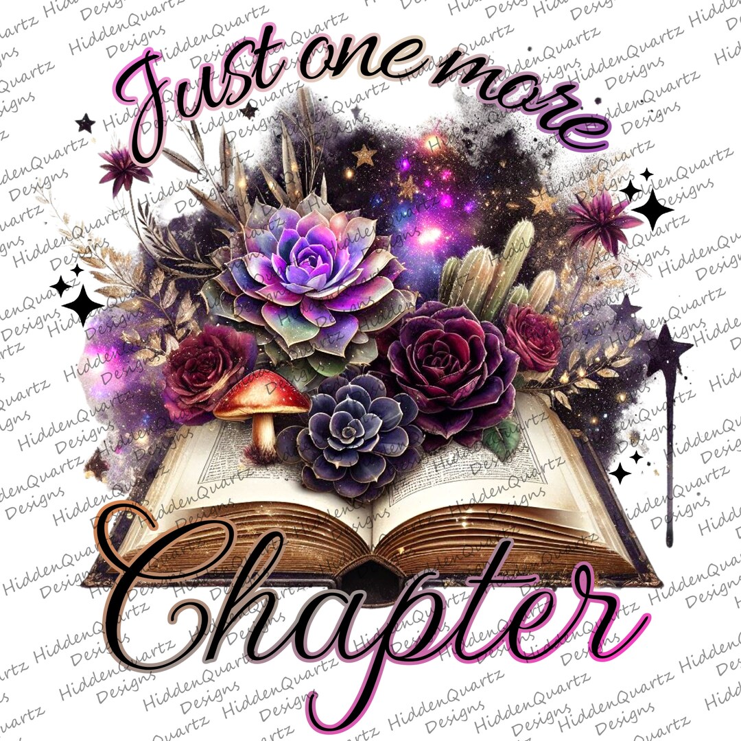 Book PNG, One More Chapter Sublimation Designs, Reading Digital Design ...