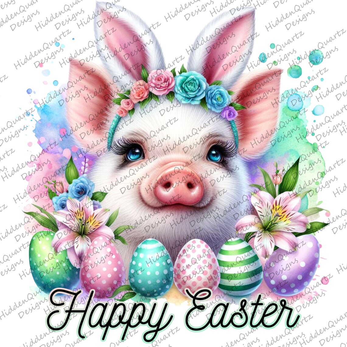 Pig PNG, Easter Pig Sublimation Designs, Pig Clip Art Downloads File ...