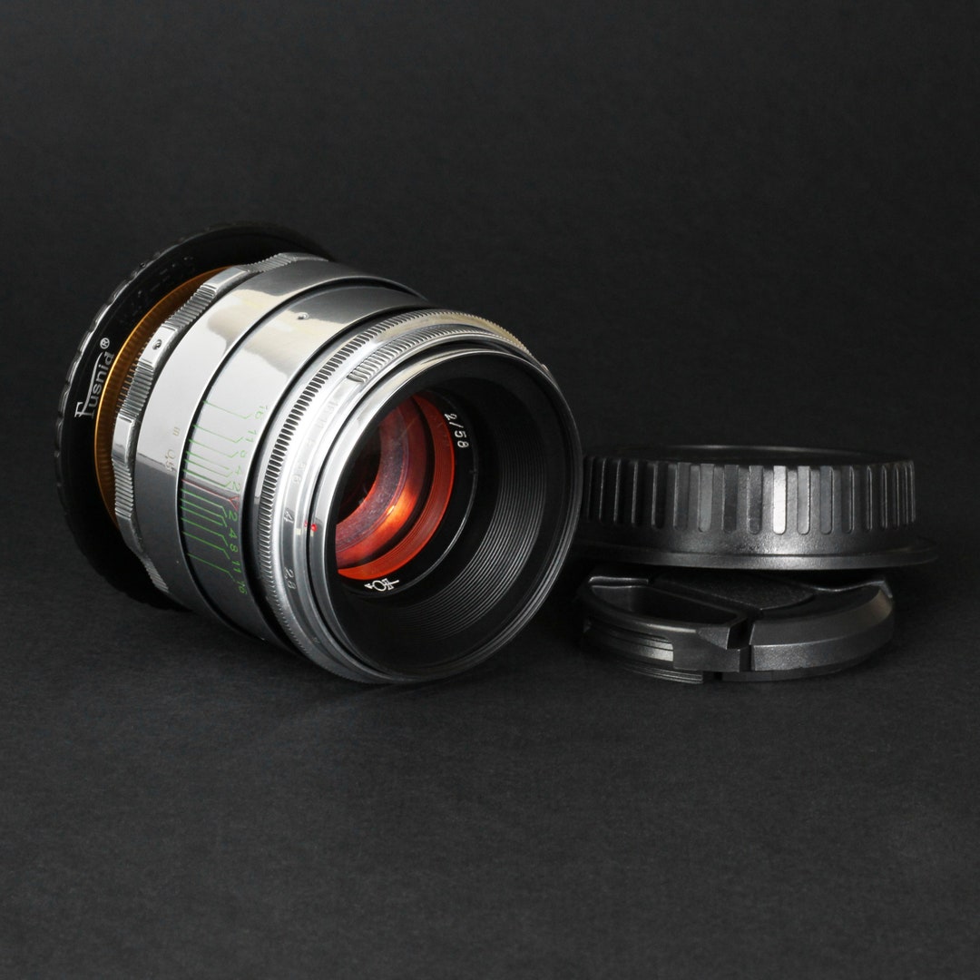 Silver Helios 44-2 58mm F-2.0 Amber Anamorphic Flare & Oval Bokeh Canon ...