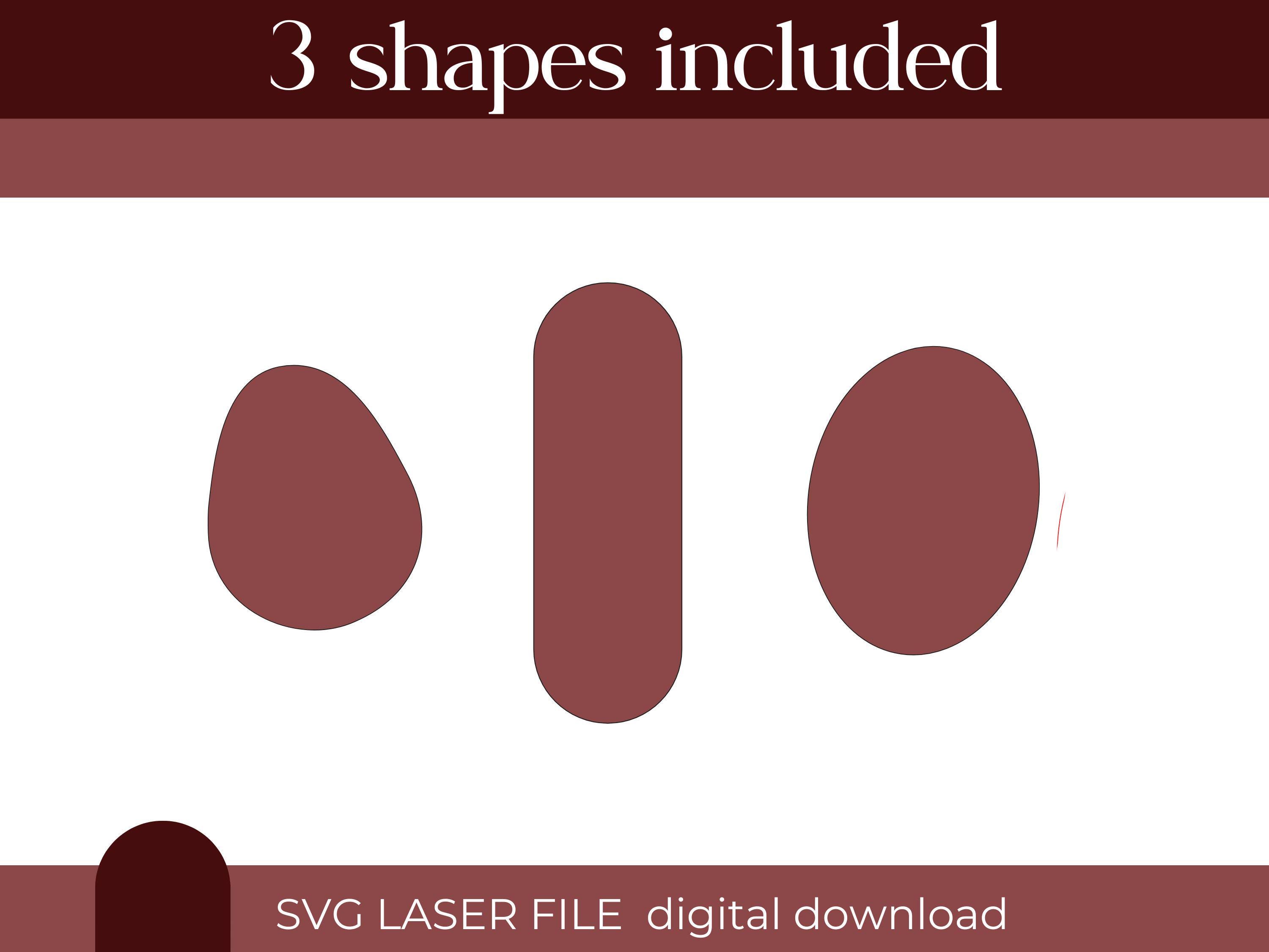 Oval Shape SVG, Oval Frame SVG Laser Cut File, Commercial Use Vector ...