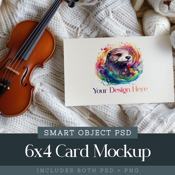 6x4 Birthday Card Mockup - Etsy