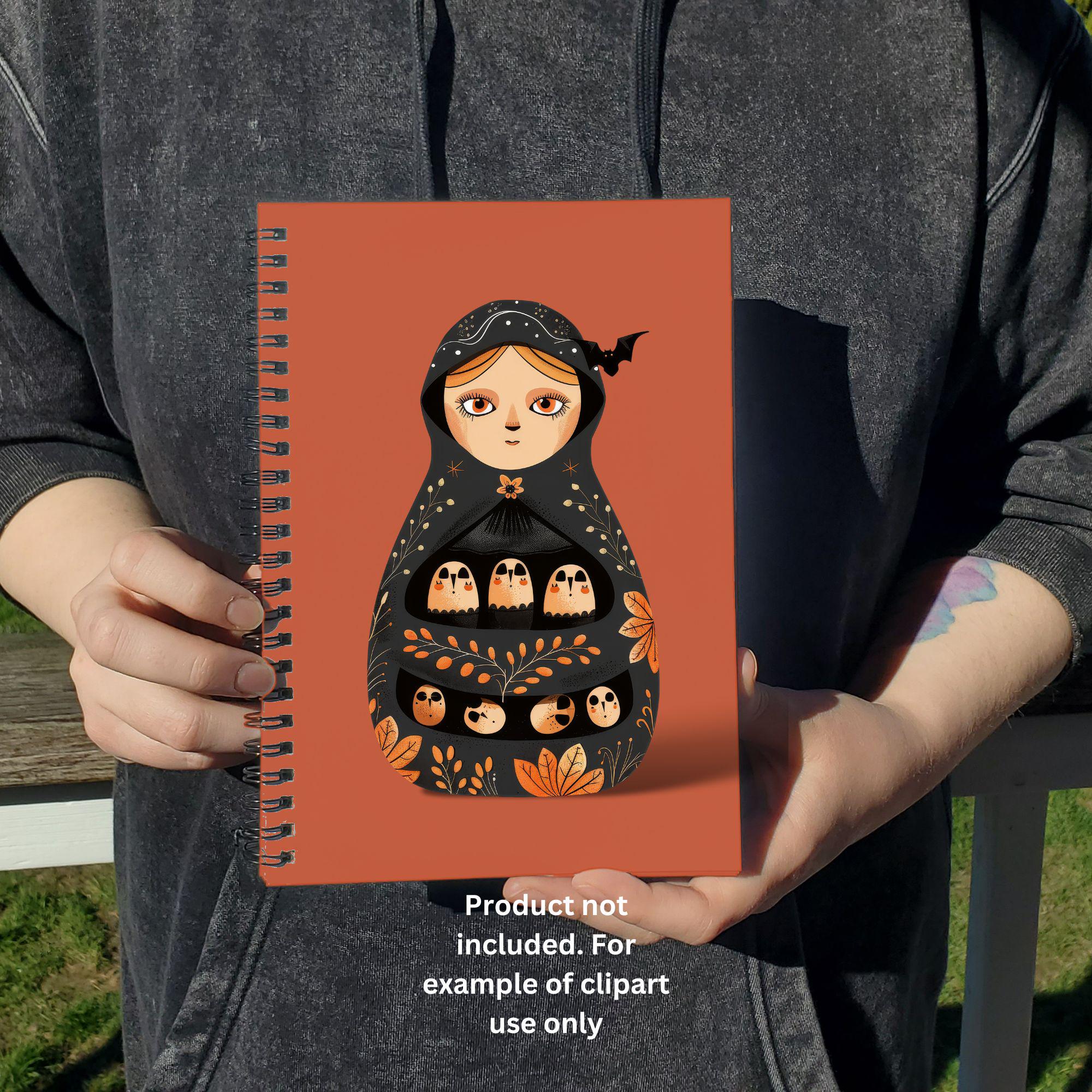 Nesting Doll Halloween Clipart, Classic Halloween Monster Images, Folk ...