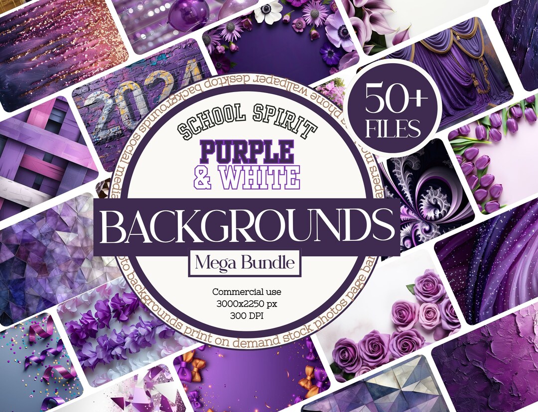 Graduation Digital Backgrounds Bundle, Photoshop Backgrounds, Purple ...