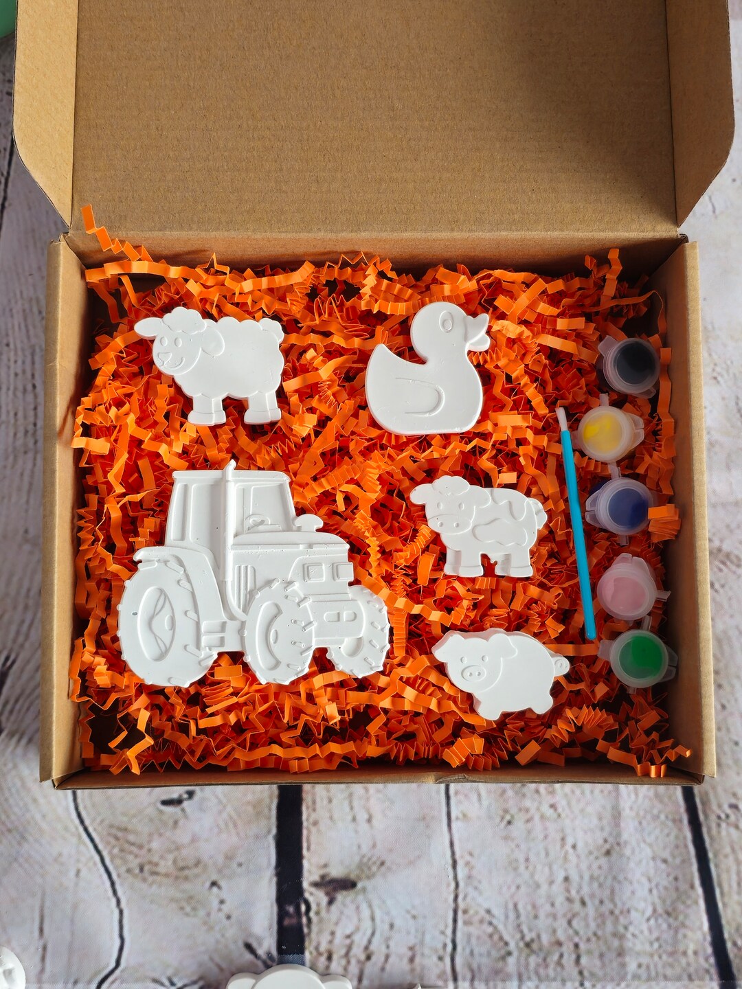 Paint Your Own Farm Animal Kit Paint Kit for Kids Farm Animal Birthday ...