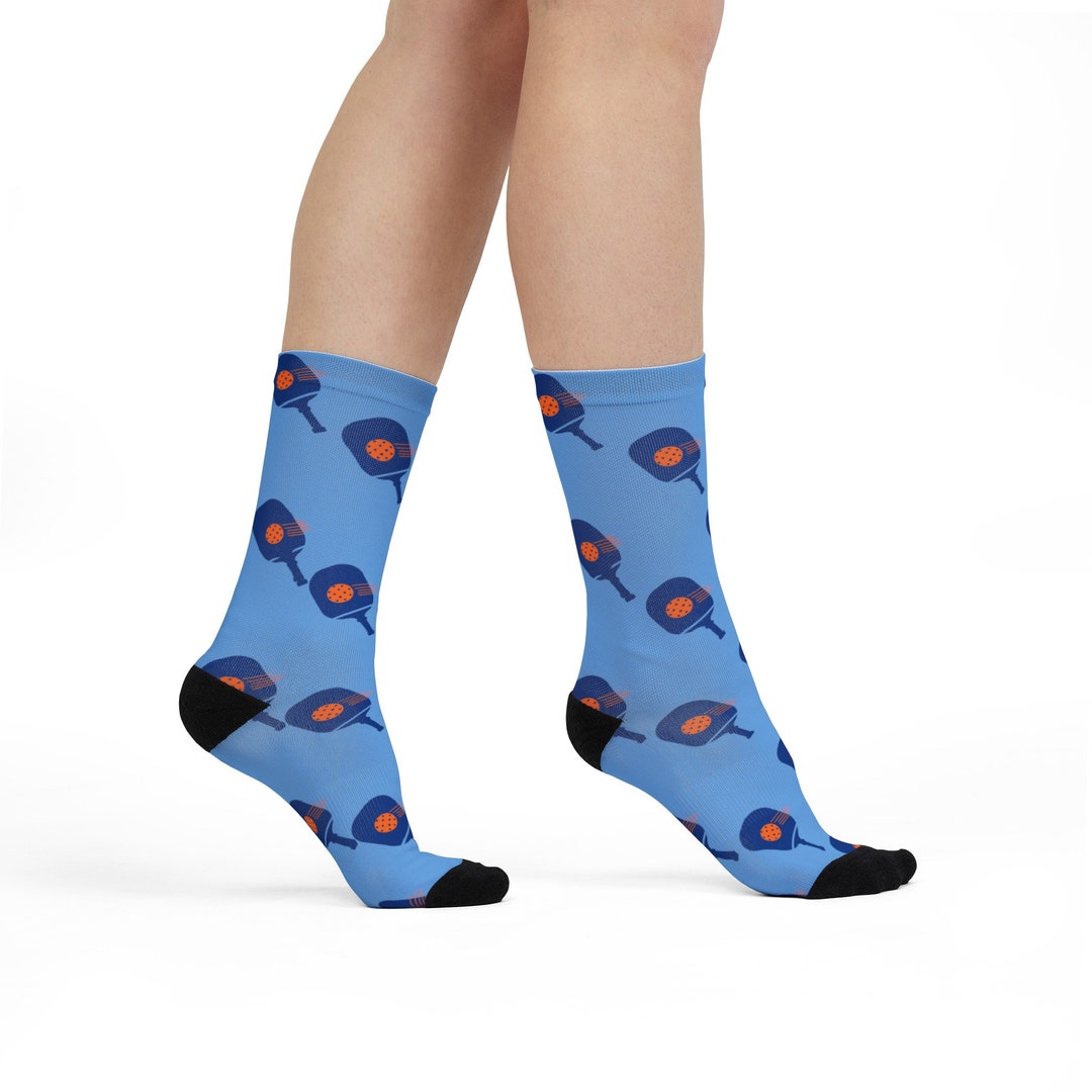 Pickleball Paddle Crew Socks, Custom Socks, Gift Idea, Unique Socks ...