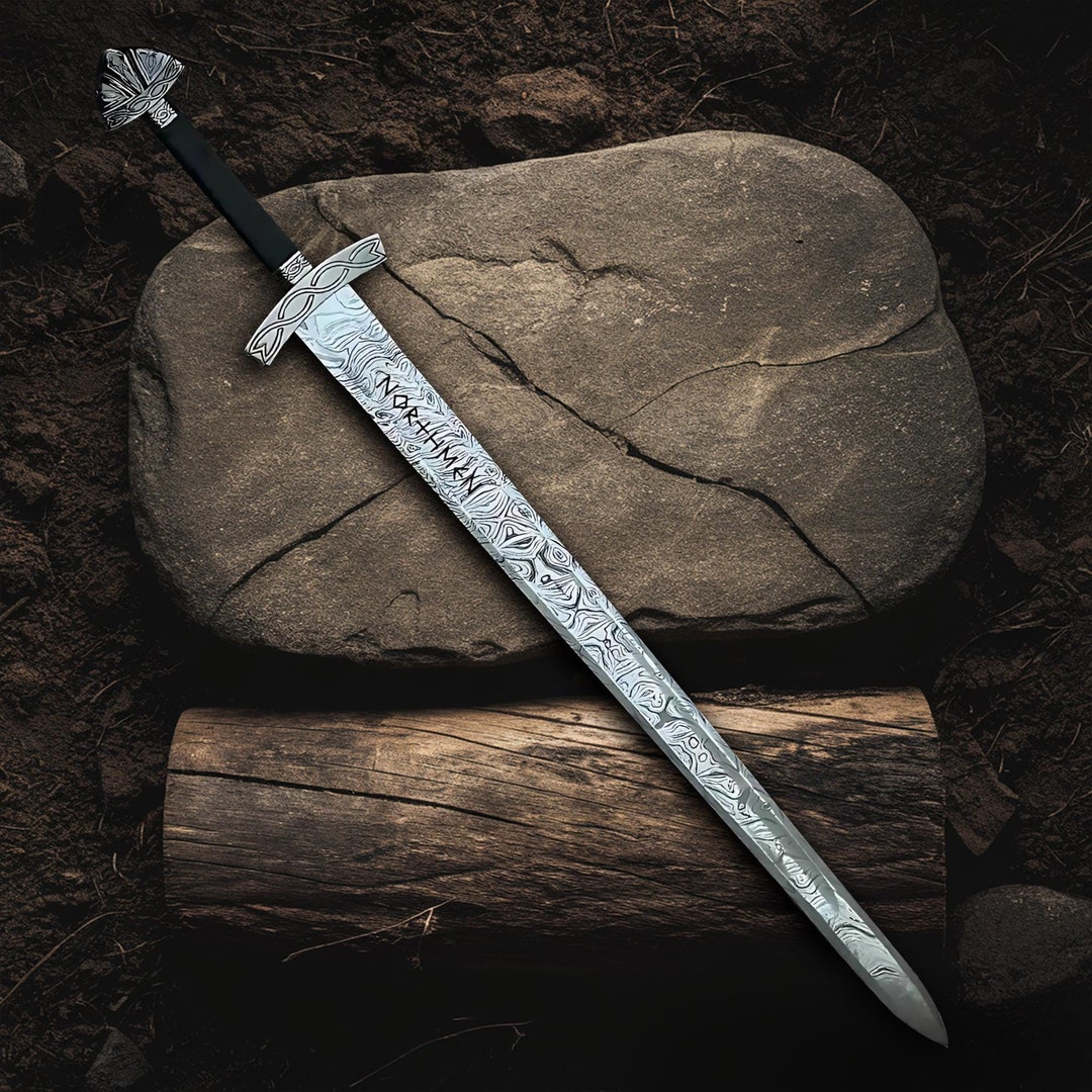 Damascus Steel Viking Northman Sword Medieval Replica Sword Master ...