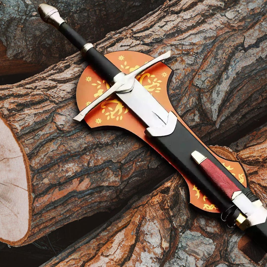 Aragorns Strider Ranger Sword Replica With Scabbard, Lord of the Rings ...