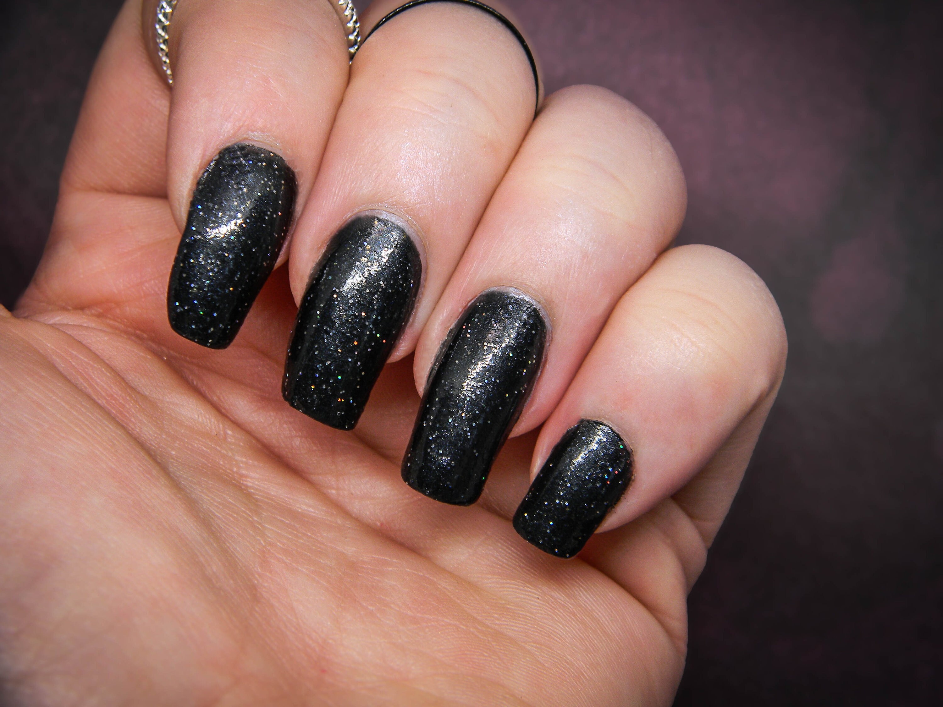 The Ravens Message Black Holographic Glitter Custom Nail Polish Cruelty ...