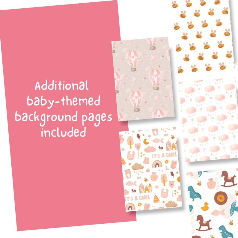 Baby Book, Printable Baby Book Pages, Baby Memory Book, Baby Book First ...