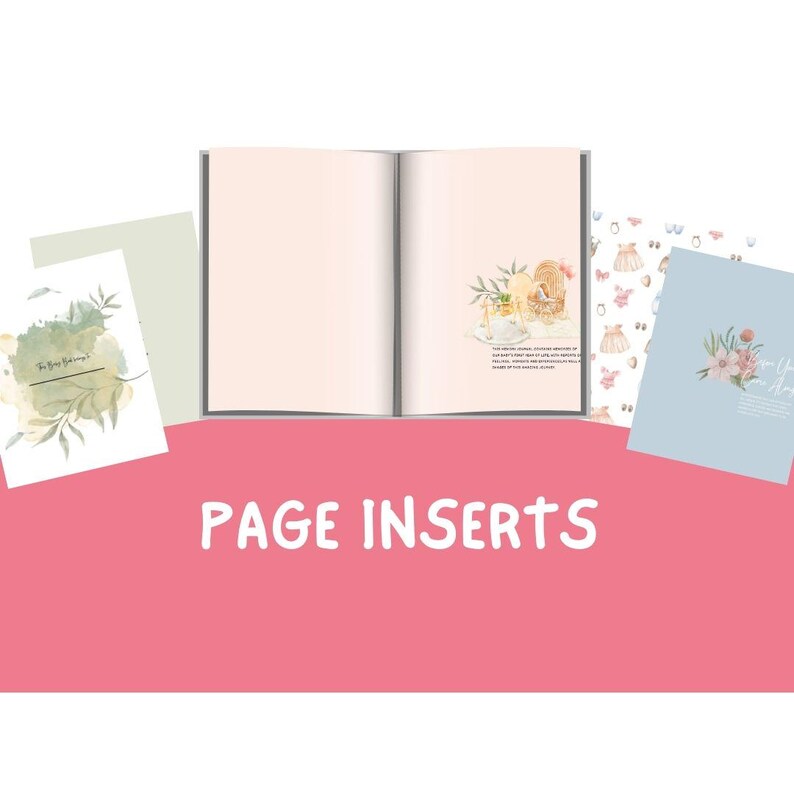 Baby Book, Printable Baby Book Pages, Baby Memory Book, Baby Book First ...