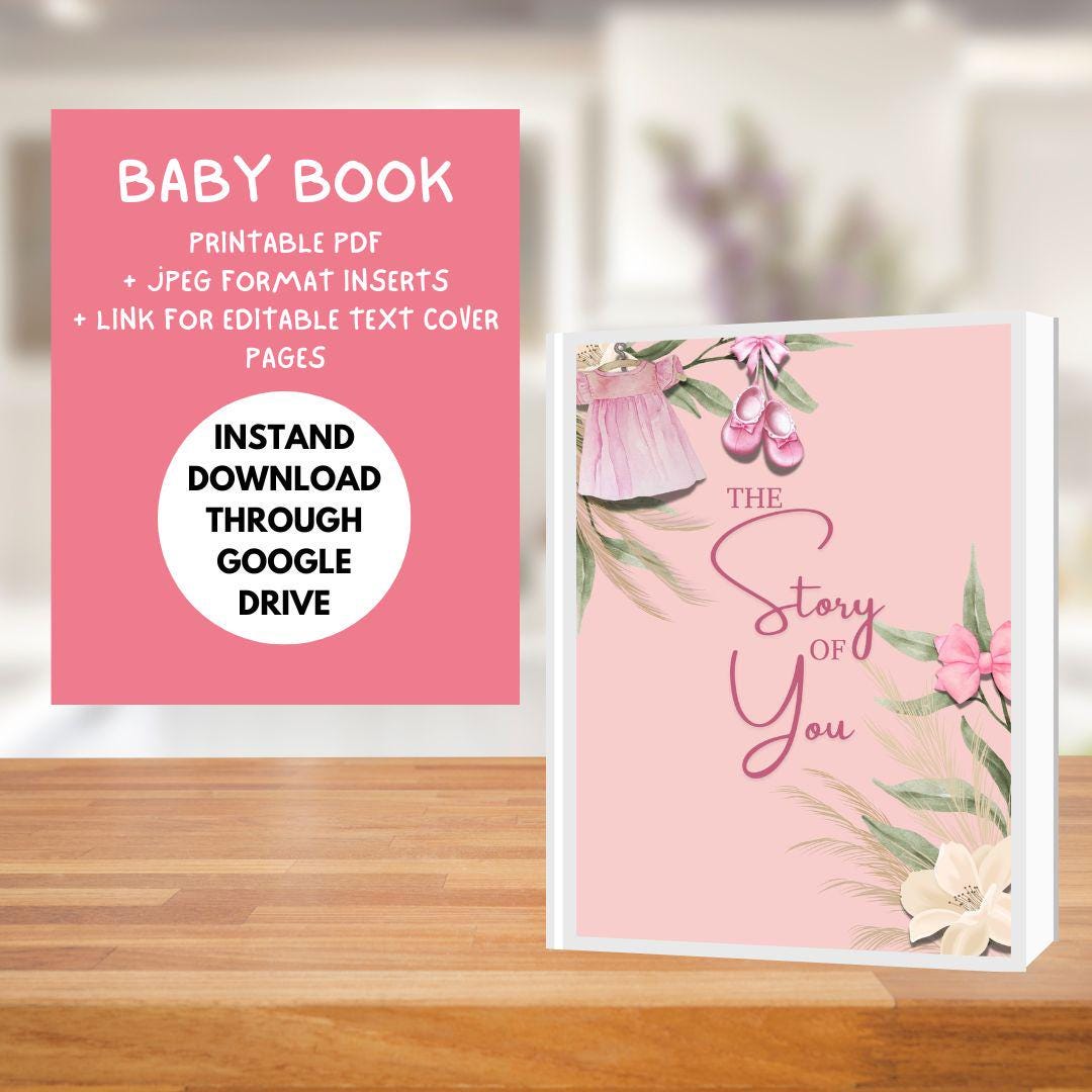Baby Book, Printable Baby Book Pages, Baby Memory Book, Baby Book First ...