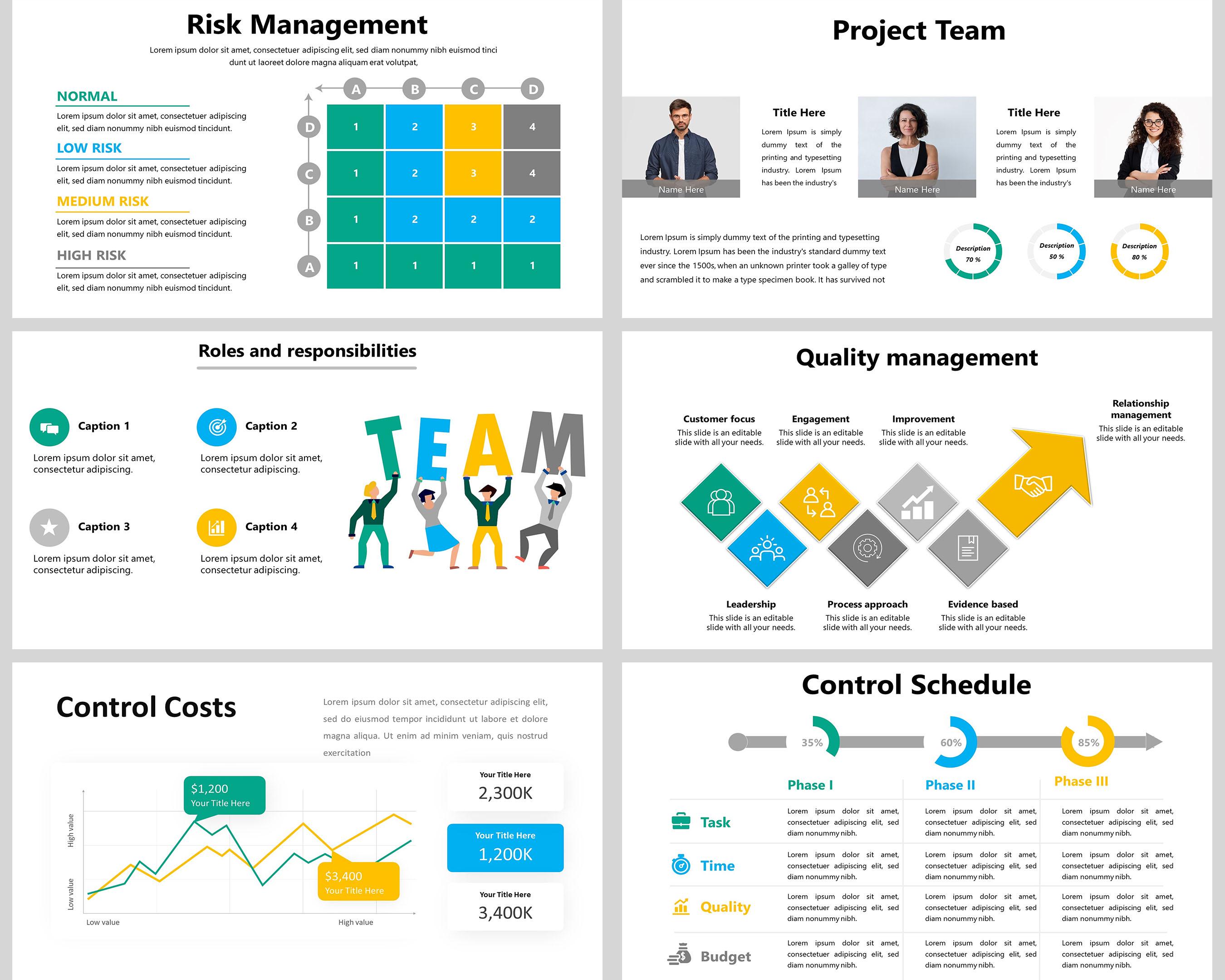PMBOK Powerpoint Template, Project Management Powerpoint Template ...