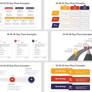 Editable Powerpoint, Keynote, Google Slides 30 60 90 Day Plan Template ...