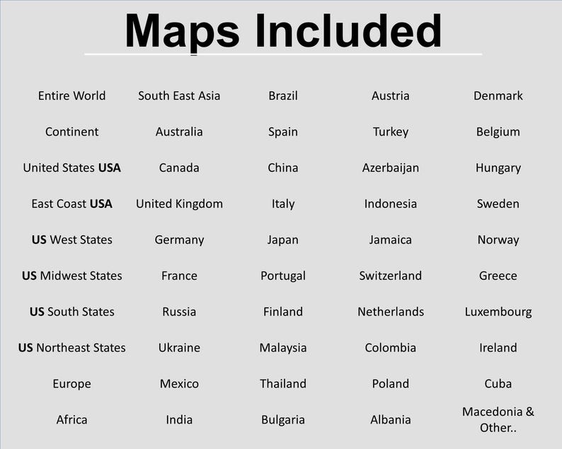 Editable Maps Powerpoint, World Map Powerpoint, Editable Map Usa ...