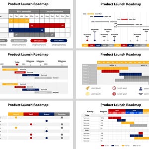Product Launch ROADMAP Template, Product Launch TEMPLATE, Product ...