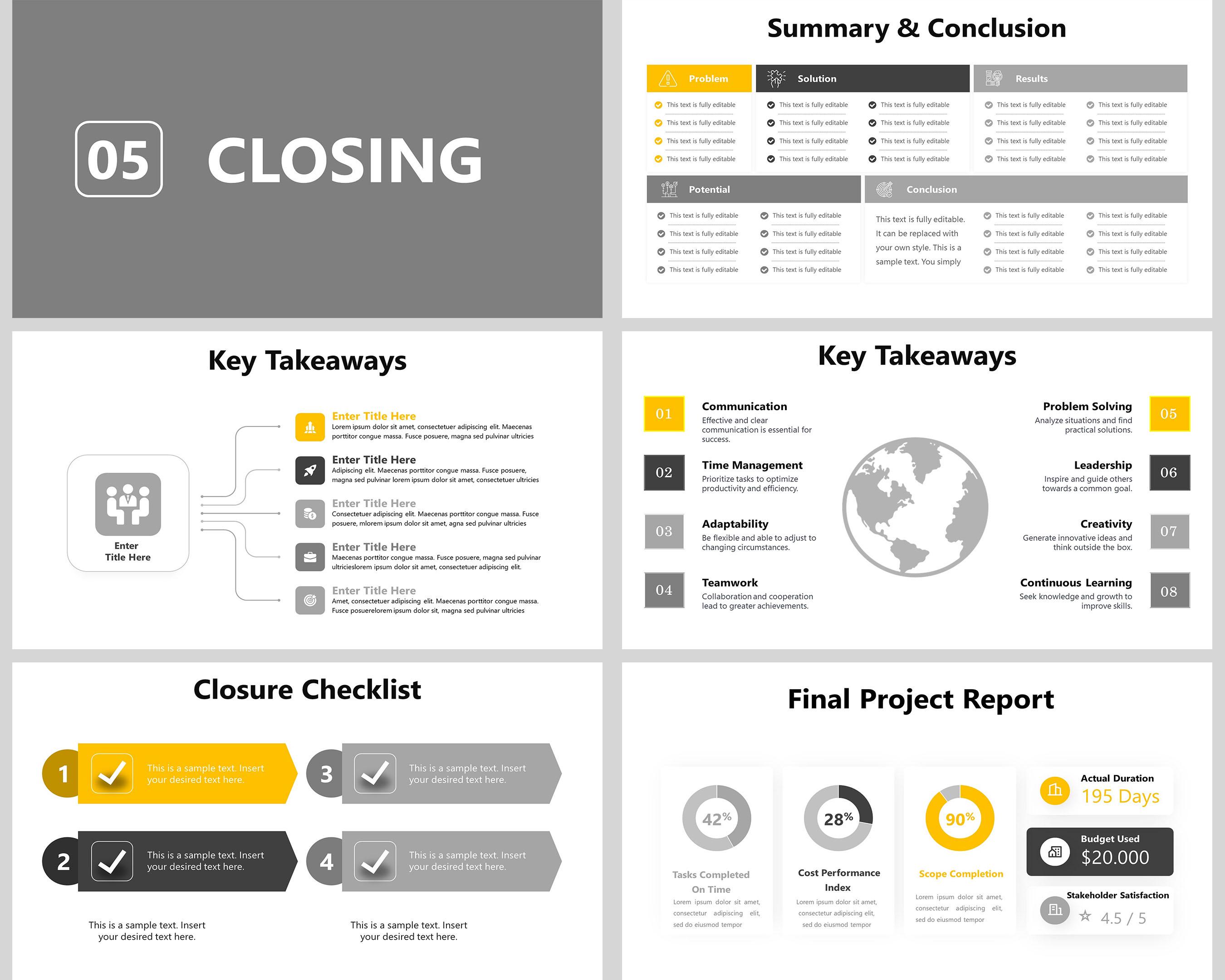 PMBOK Powerpoint Template, Project Management Powerpoint Template ...