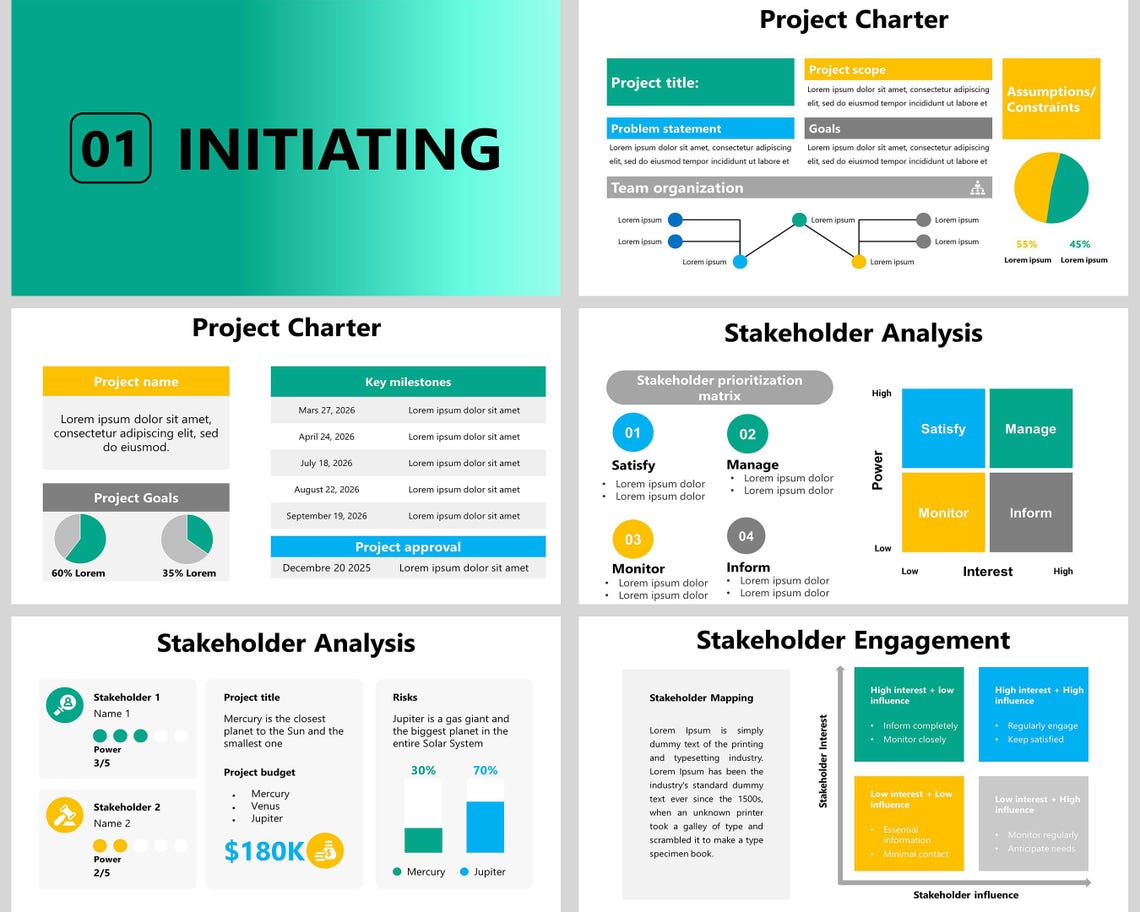 PMBOK Powerpoint Template, Project Management Powerpoint Template ...