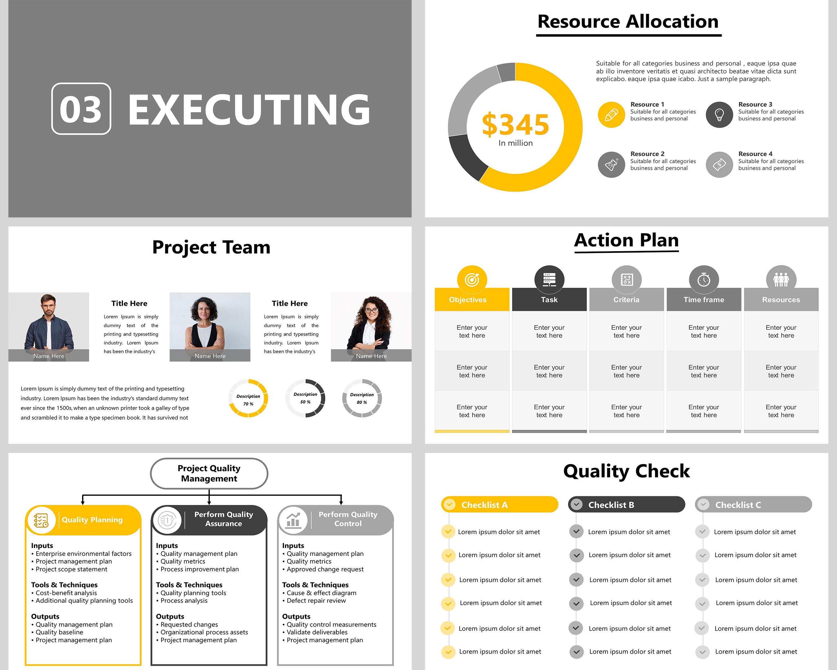 PMBOK Powerpoint Template, Project Management Powerpoint Template ...