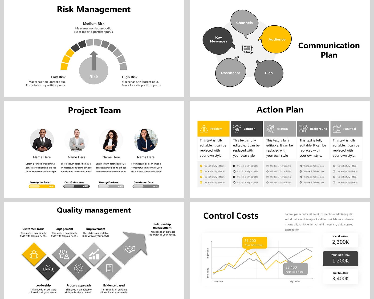 PMBOK Powerpoint Template, Project Management Powerpoint Template ...