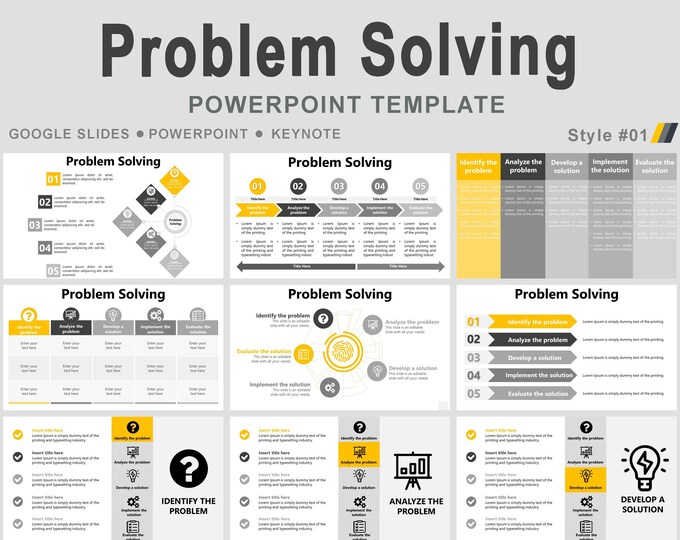 Problem Solving Powerpoint Template, Problem Solving Process, Problem ...