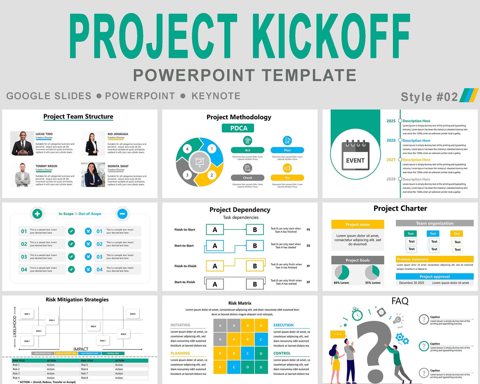 Project Kickoff Presentation Template, Project Kickoff Template ...