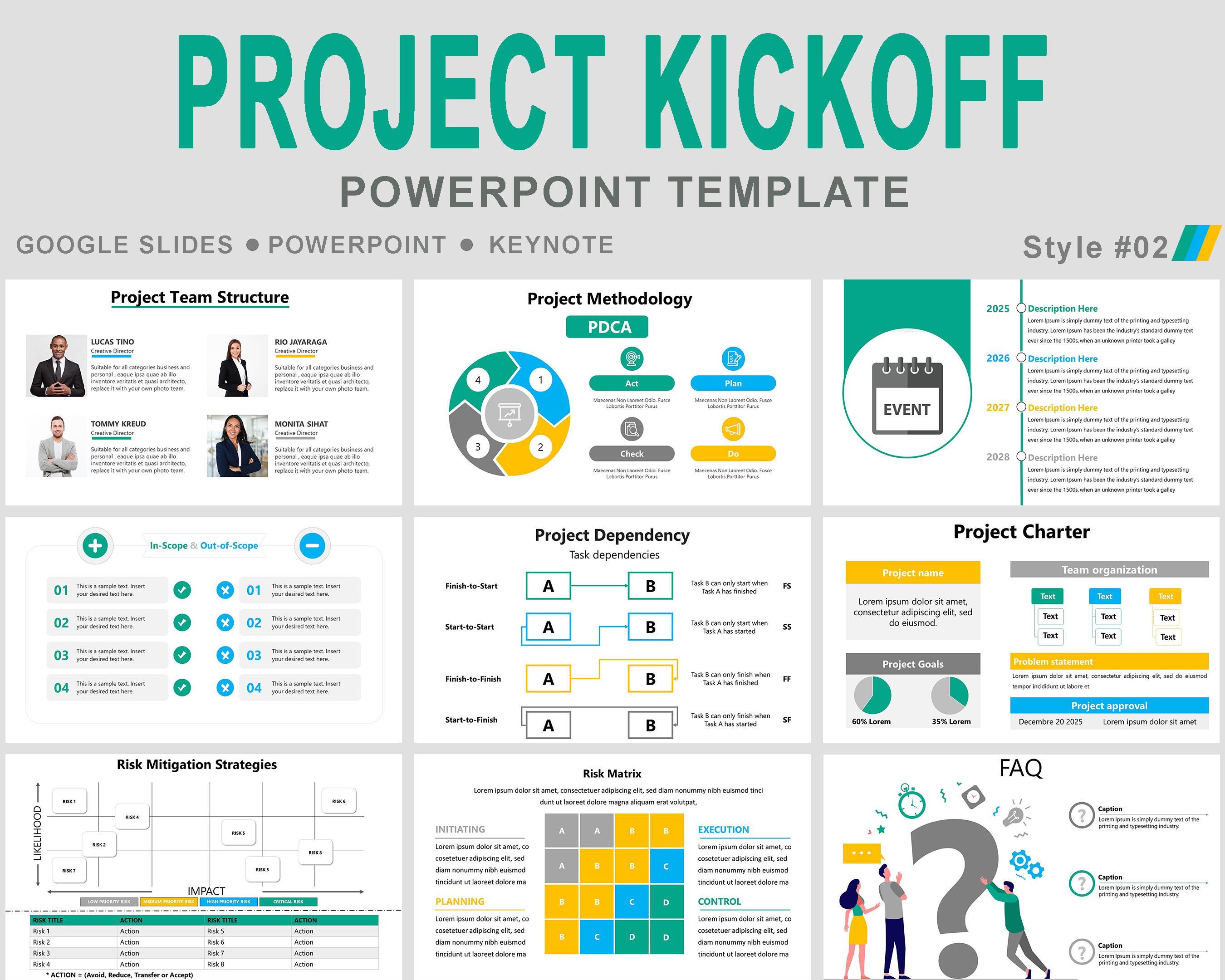 Project Kickoff Presentation Template, Project Kickoff Template ...