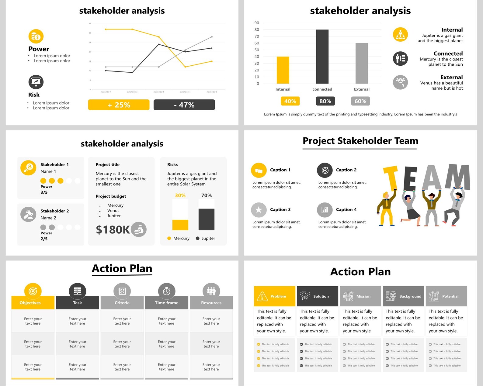 Stakeholder Analysis Powerpoint Template, Stakeholder Mapping ...