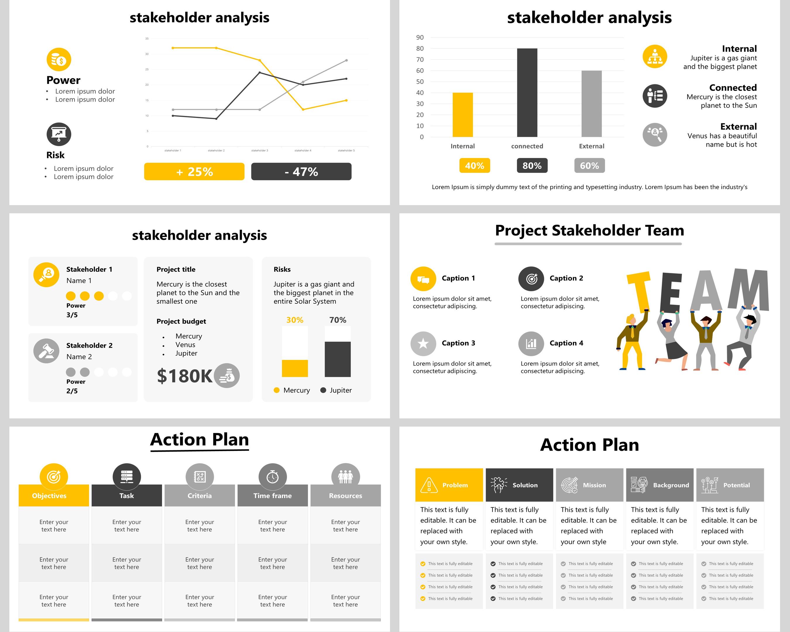 Stakeholder Analysis Powerpoint Template, Stakeholder Mapping ...