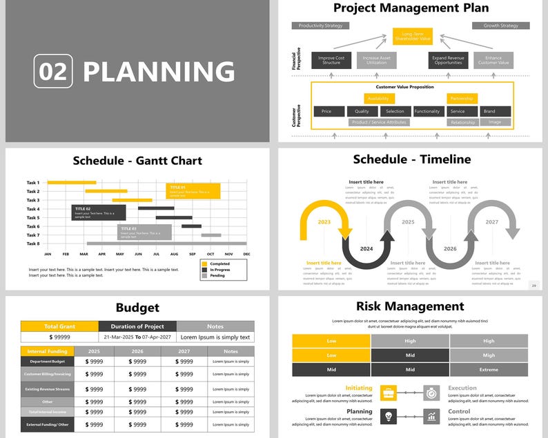 PMBOK Powerpoint Template, Project Management Powerpoint Template ...