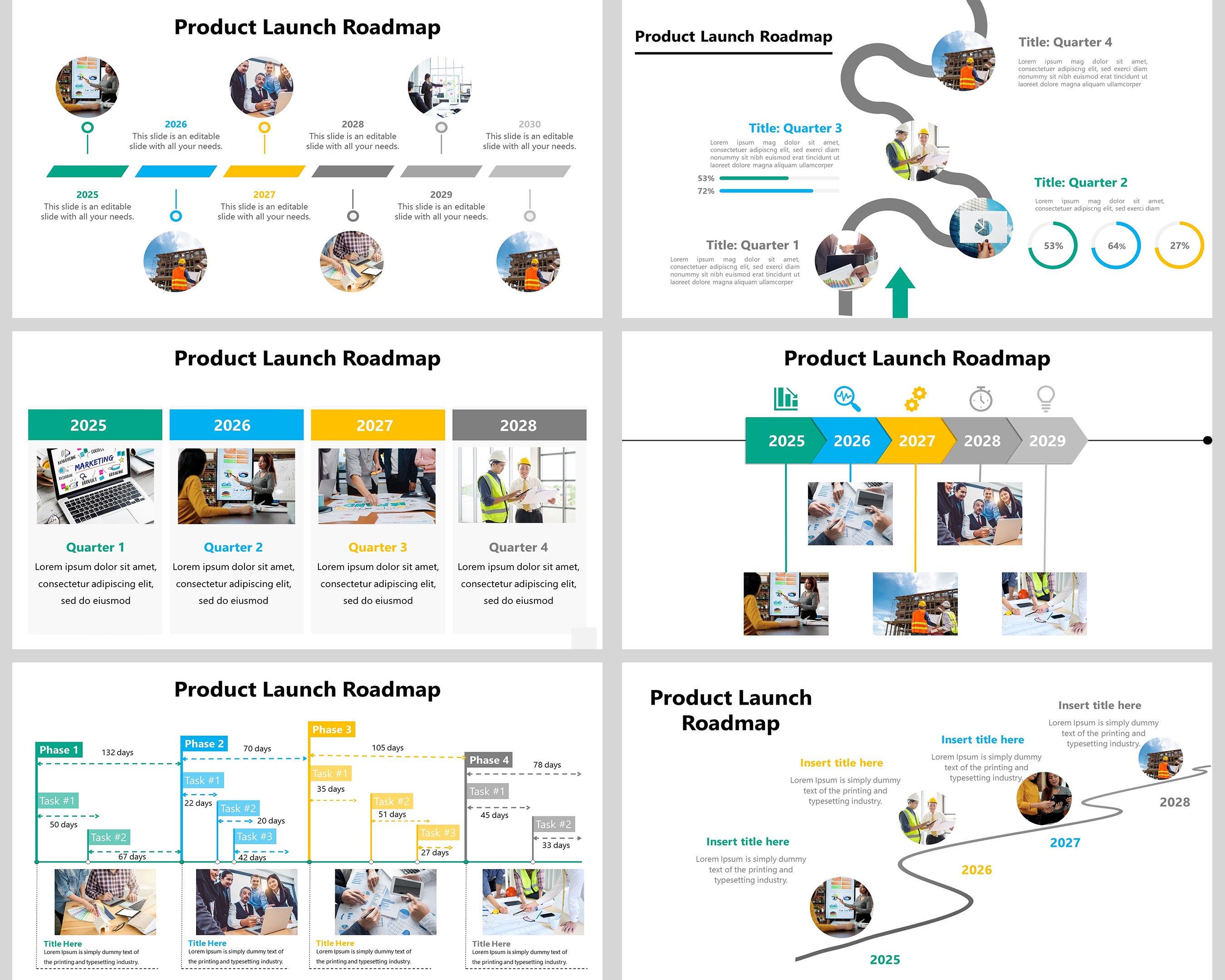 Product Launch ROADMAP Template, Product Launch TEMPLATE, Product ...