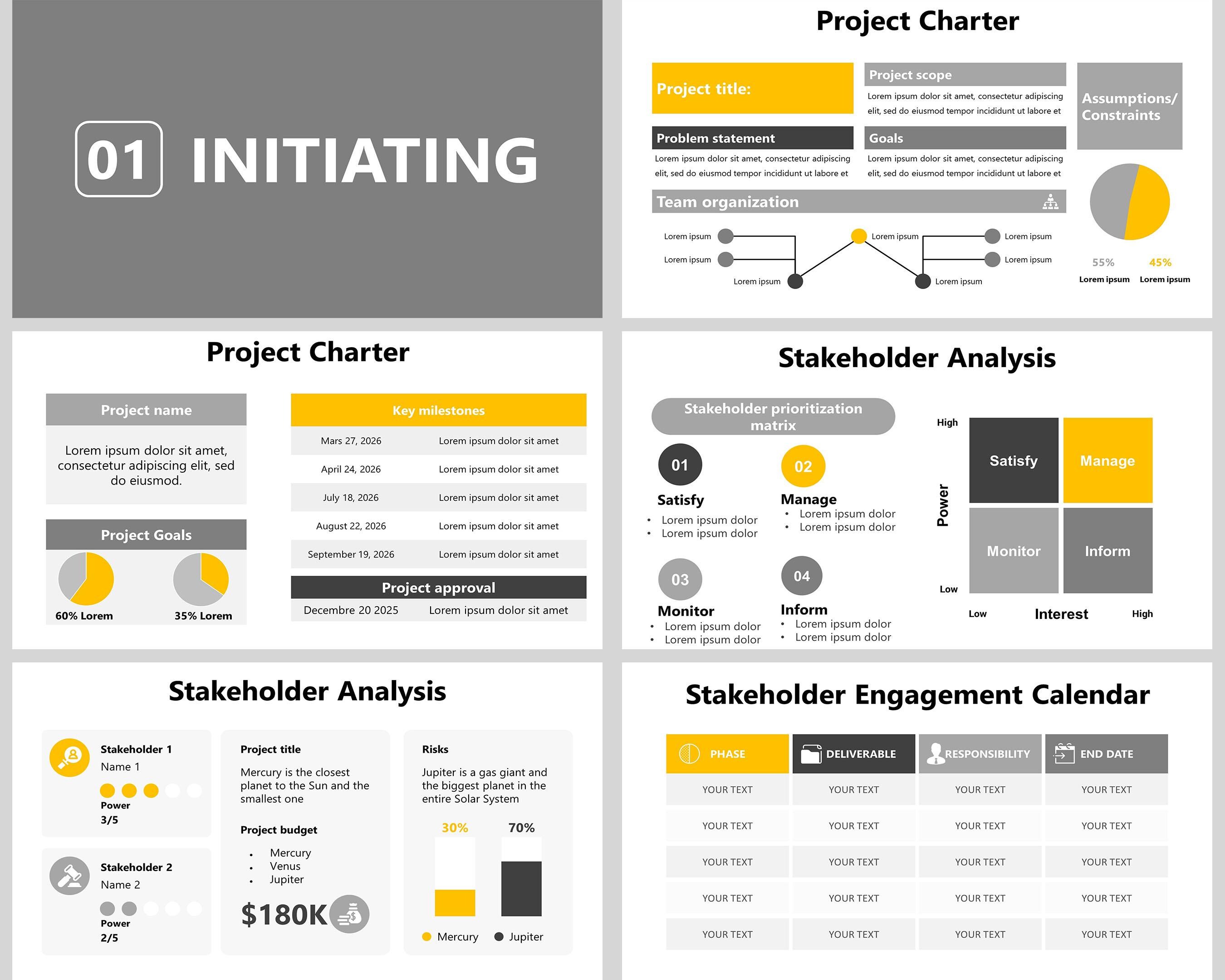 PMBOK Powerpoint Template, Project Management Powerpoint Template ...