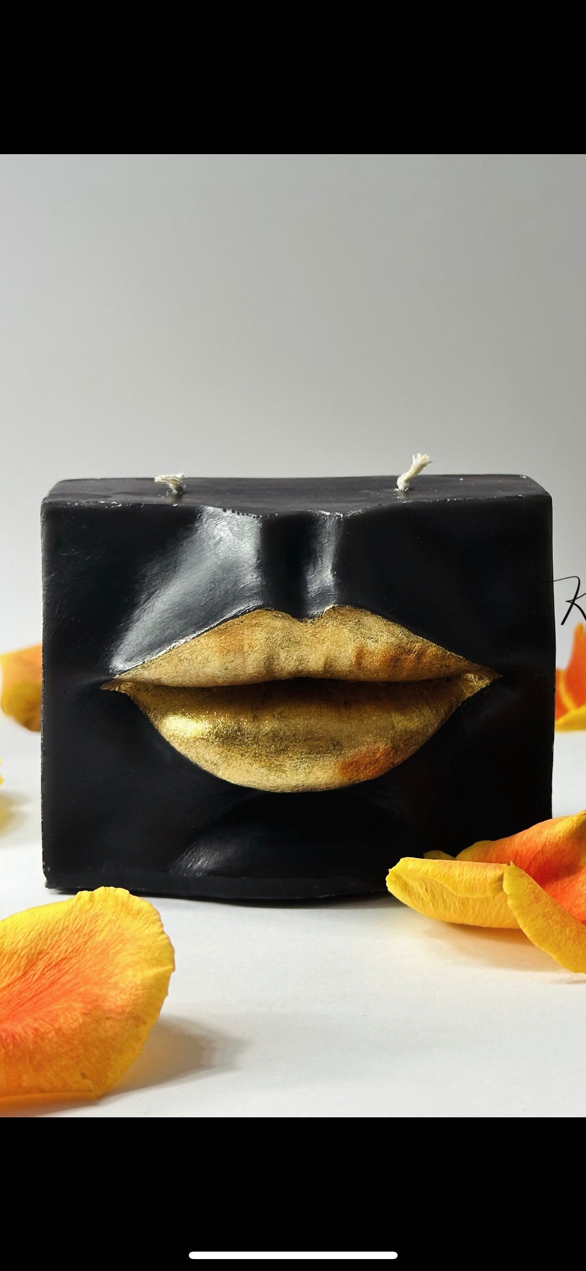 Candle in the Shape of Lips Figured Candle Handmade Soy Candle Home ...