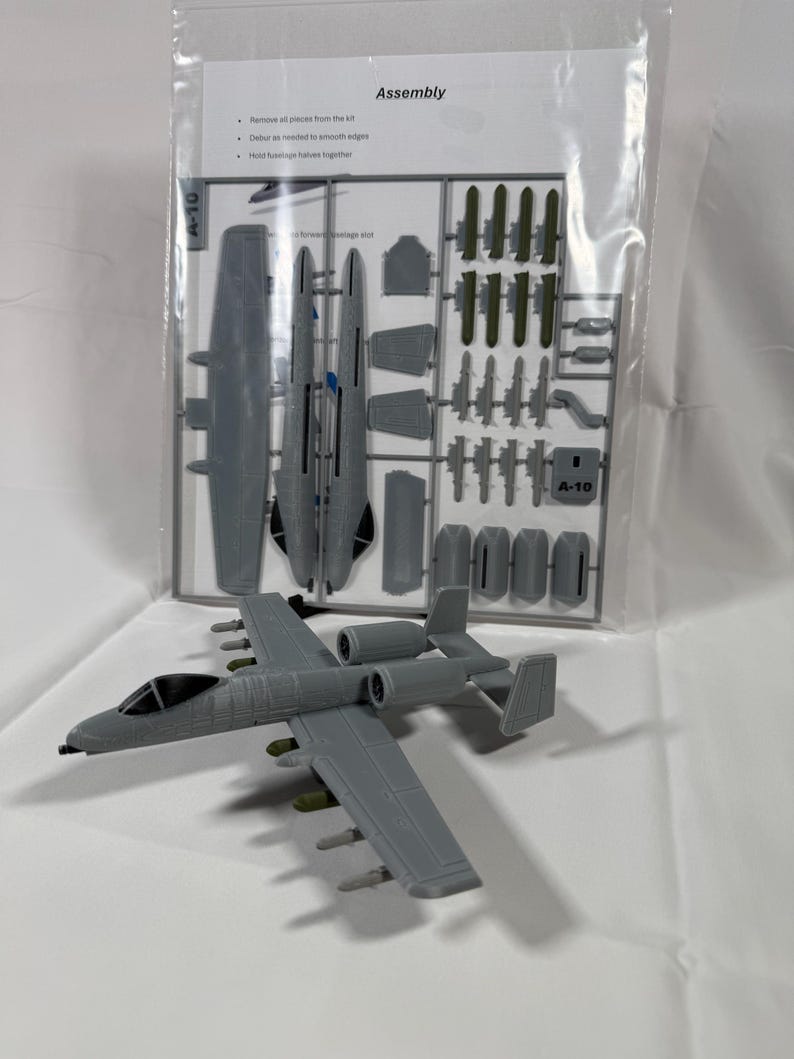 A‑10 Thunderbolt Snap‑together Kit card | No‑glue Airplane Model | STEM ...