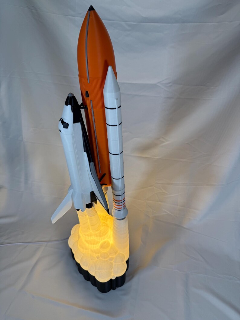 1:100 Scale NASA Space Shuttle Lamp | 3D Printed NASA Rocket Launch ...